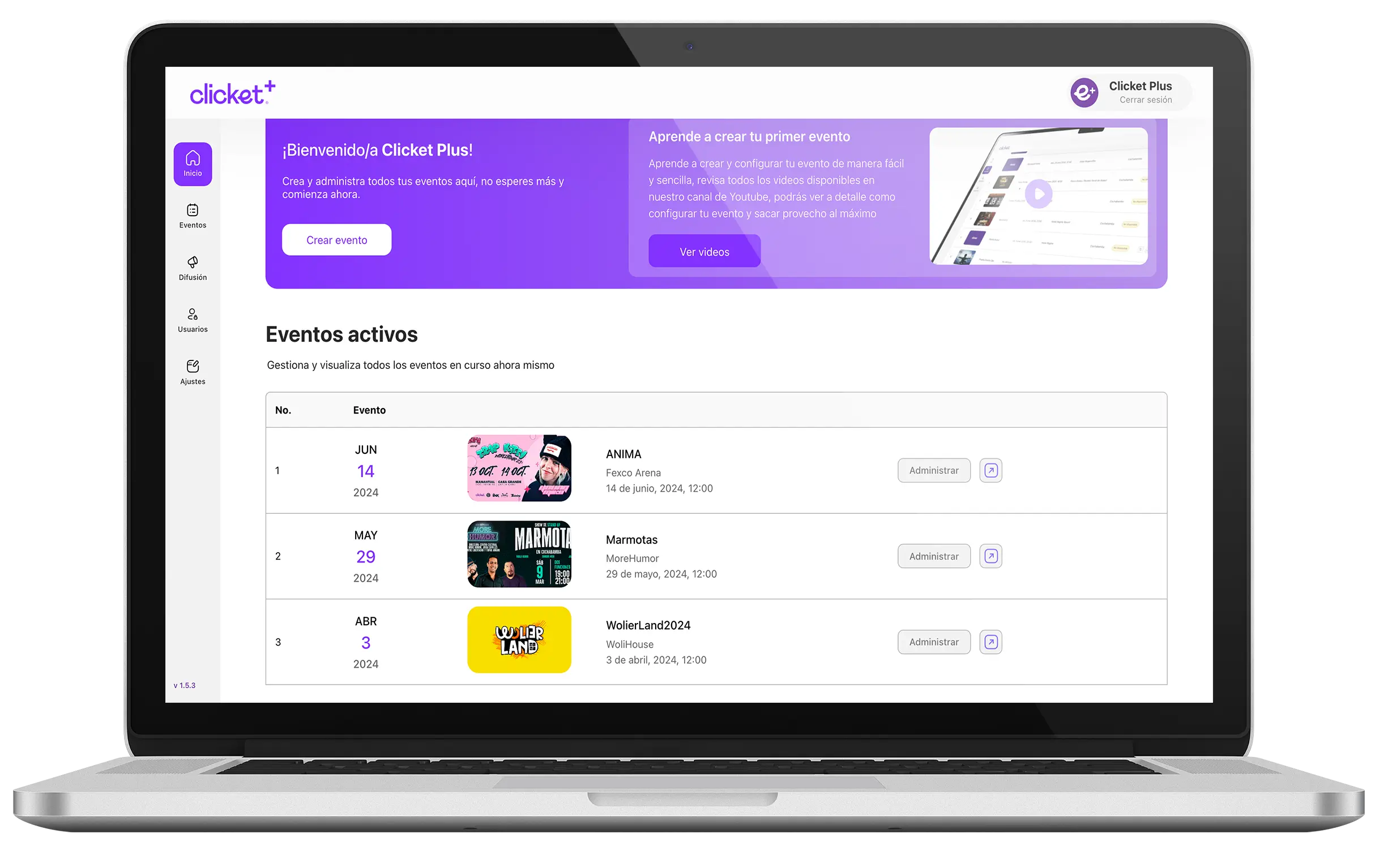 Clicket Plus+: Revoluciona la Gestión de Eventos con Tecnología Avanzada